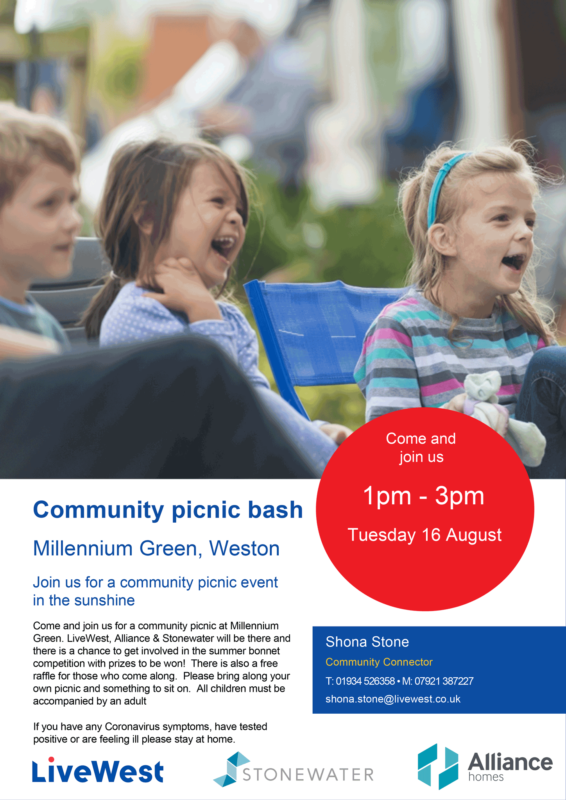 Community Picnic Event - Weston 16 August - The Stonewater Customer hubb